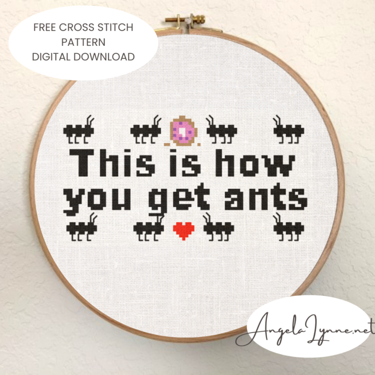 Do you want ants? – Cross Stitch – Free Pattern - AngelaLynne